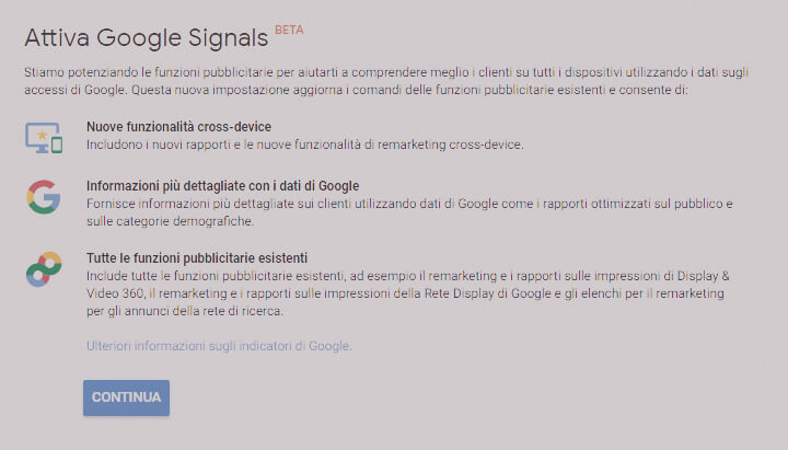 Google Analytics e la nuova funzione Google Signals | TSW